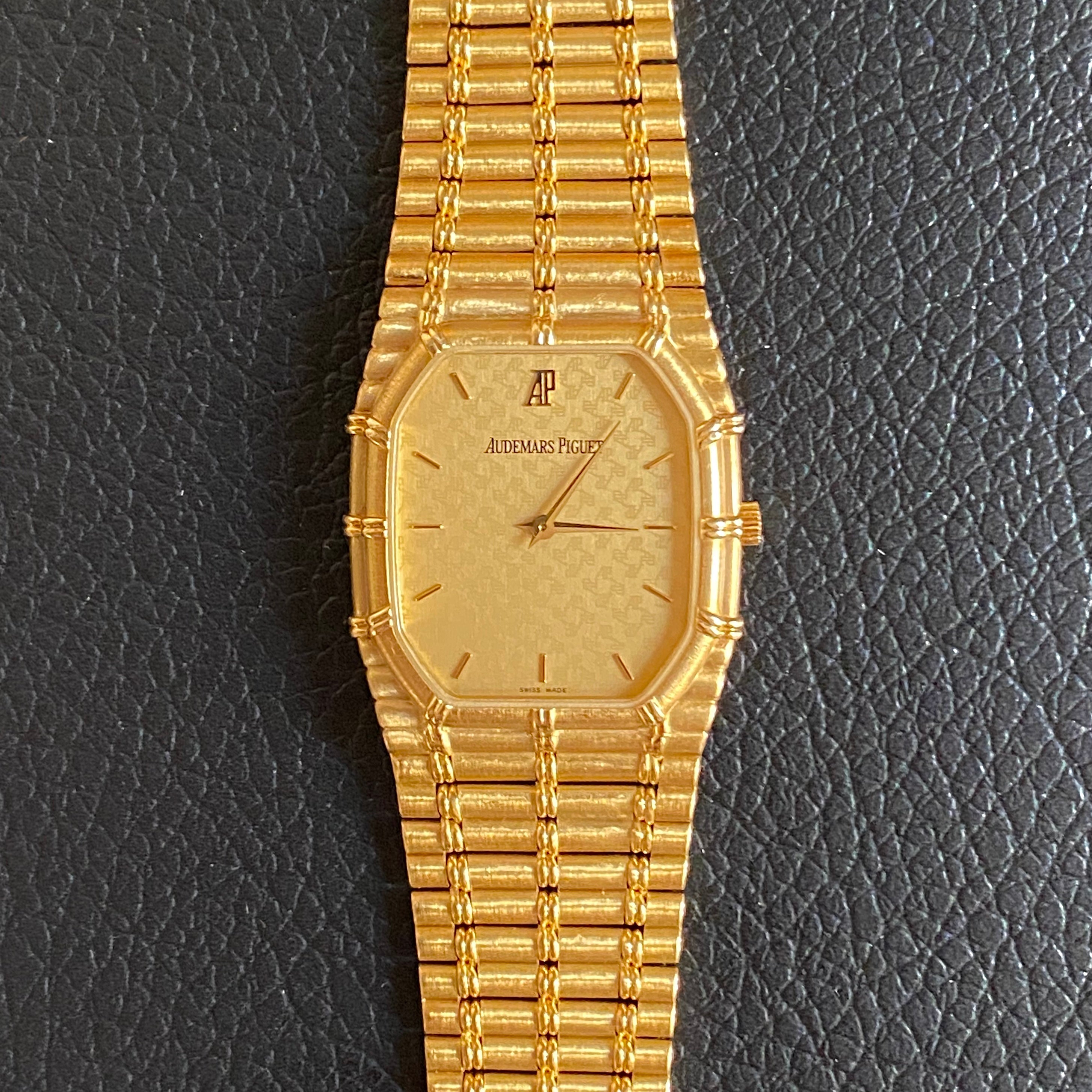 Audemars Piguet Bamboo Vintage Men's Watch 18K Gold Manual Winding – PM ...